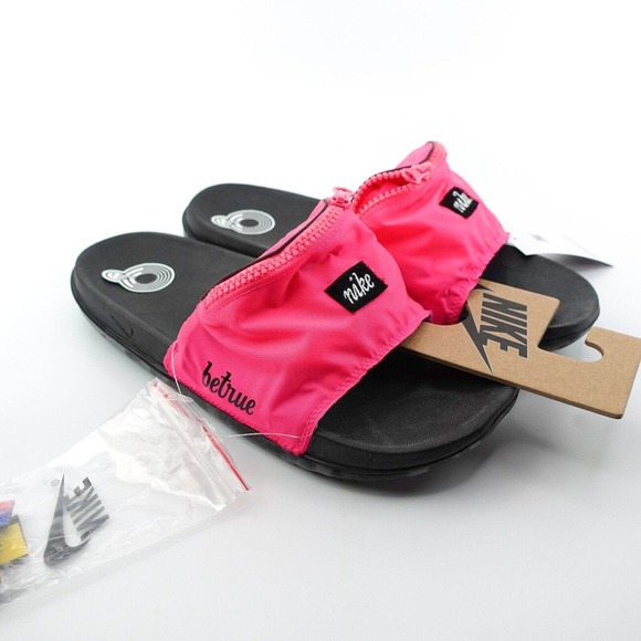 Nike | Shoes | Nike Betrue Offcourt Slide Pink Black Pride Lgbtq Slides ...